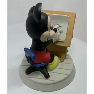 Disney | Art | Rare Vintage Mickey Mouse Sketch Artist Disney Figurine ...